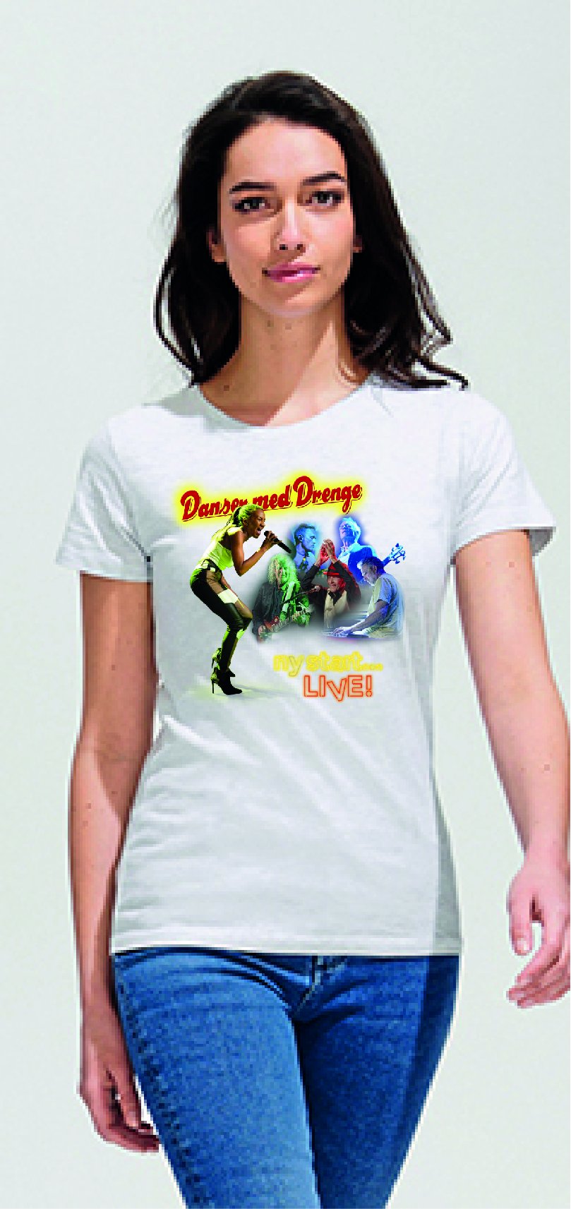 T-shirt - NY START hvid - DmD-trøjer - DmD-shop