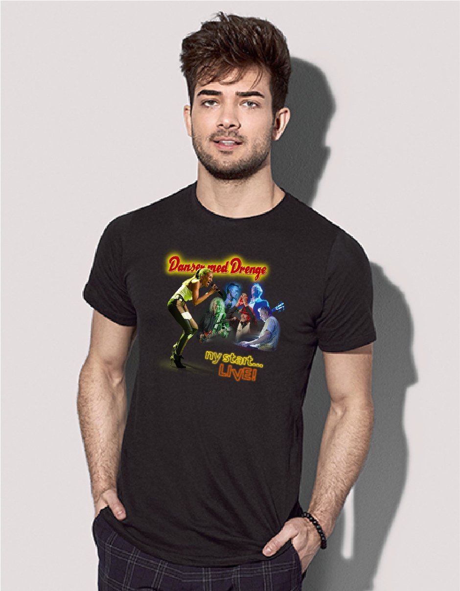 T-shirt - NY START sort - DmD-trøjer - DmD-shop